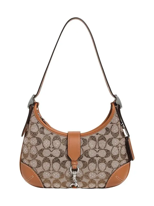 【美品】COACH Signature Canvas Gold Hobo Bag NWT Coach Teri Hobo Bag Signature Canvas/Gold/Tan/Brown CV940 | eBay